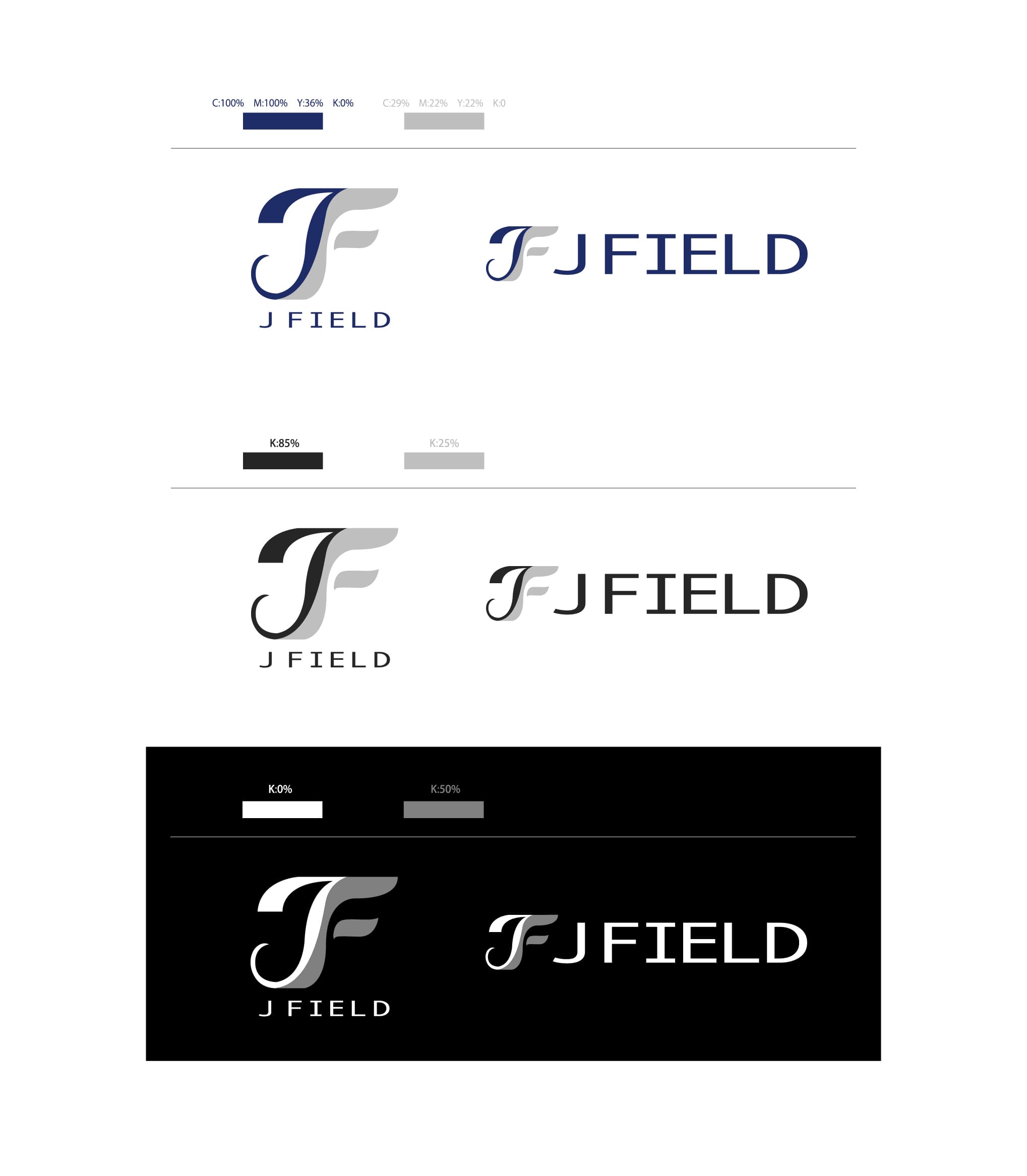 J-FIELD Corporate Logo - グラフィックデザイン WEB制作 | ATELIER COELA Inc. | アトリエコエラ